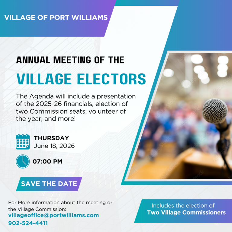 Village of Port Williams, Nova Scotia | Official Municipal Information